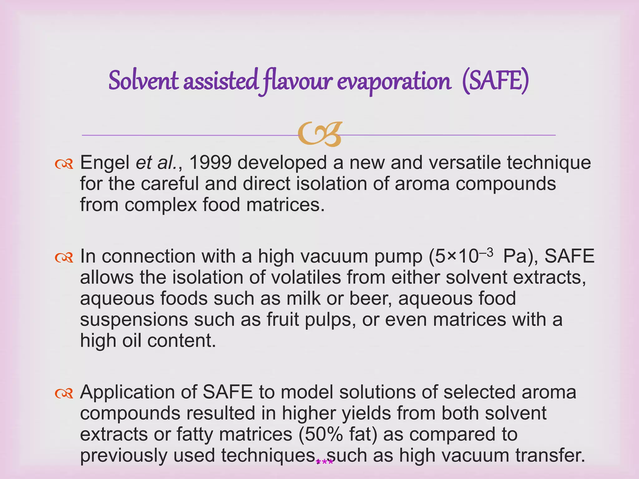 Flavour in food industries | PPTX