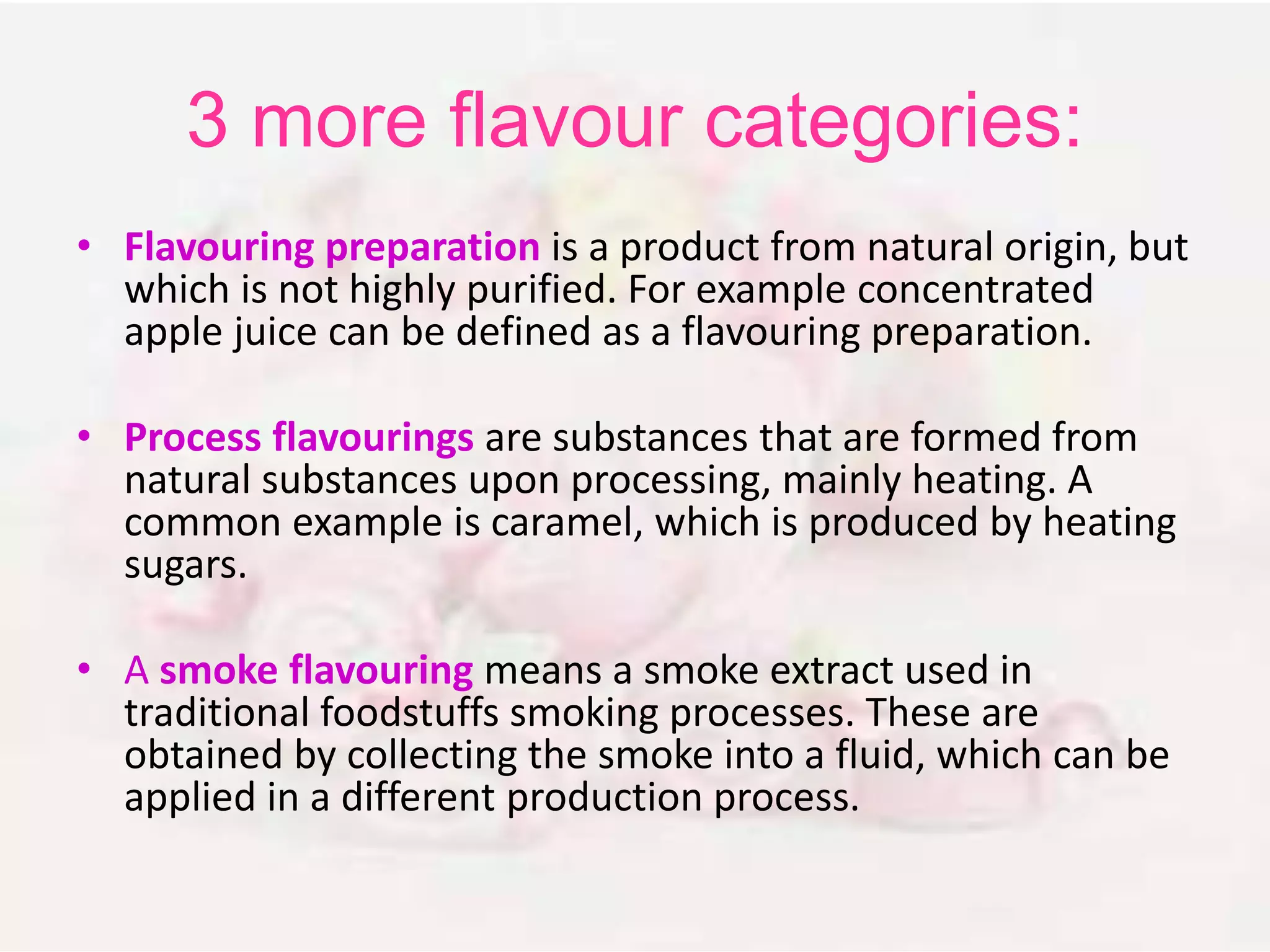 Flavour in food industries | PPTX