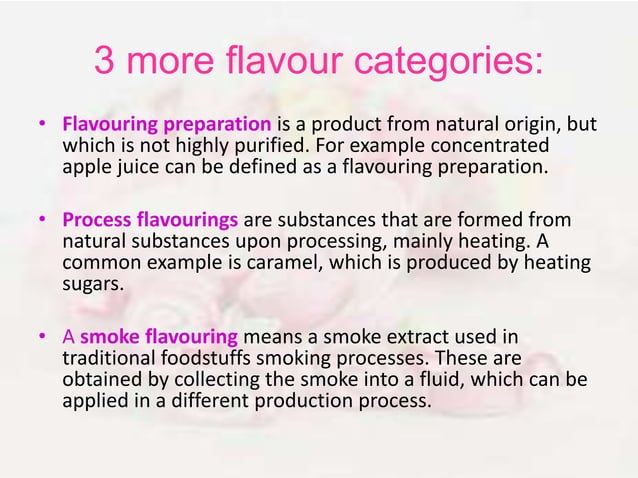 Flavour in food industries | PPTX | Chemistry | Science