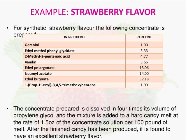 Flavour in food industries