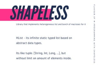 Flavour of meta-programming with shapeless | PPT