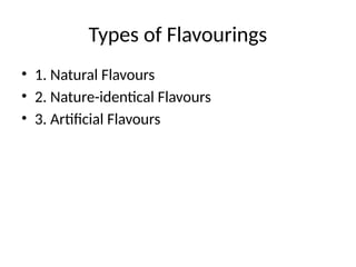 FLAVOUR TECHNOLOGY : A FUNDAMENTAL INTRODUCTION | PPTX