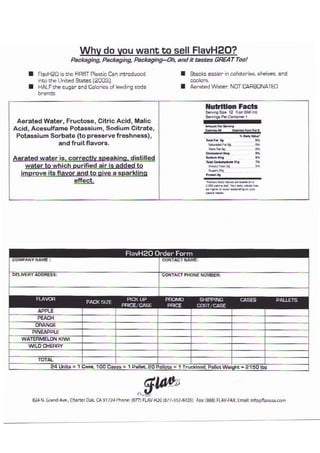 Flav H20 Cans | PDF