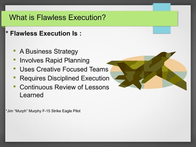 Managing Flawless Execution in Business | PPT