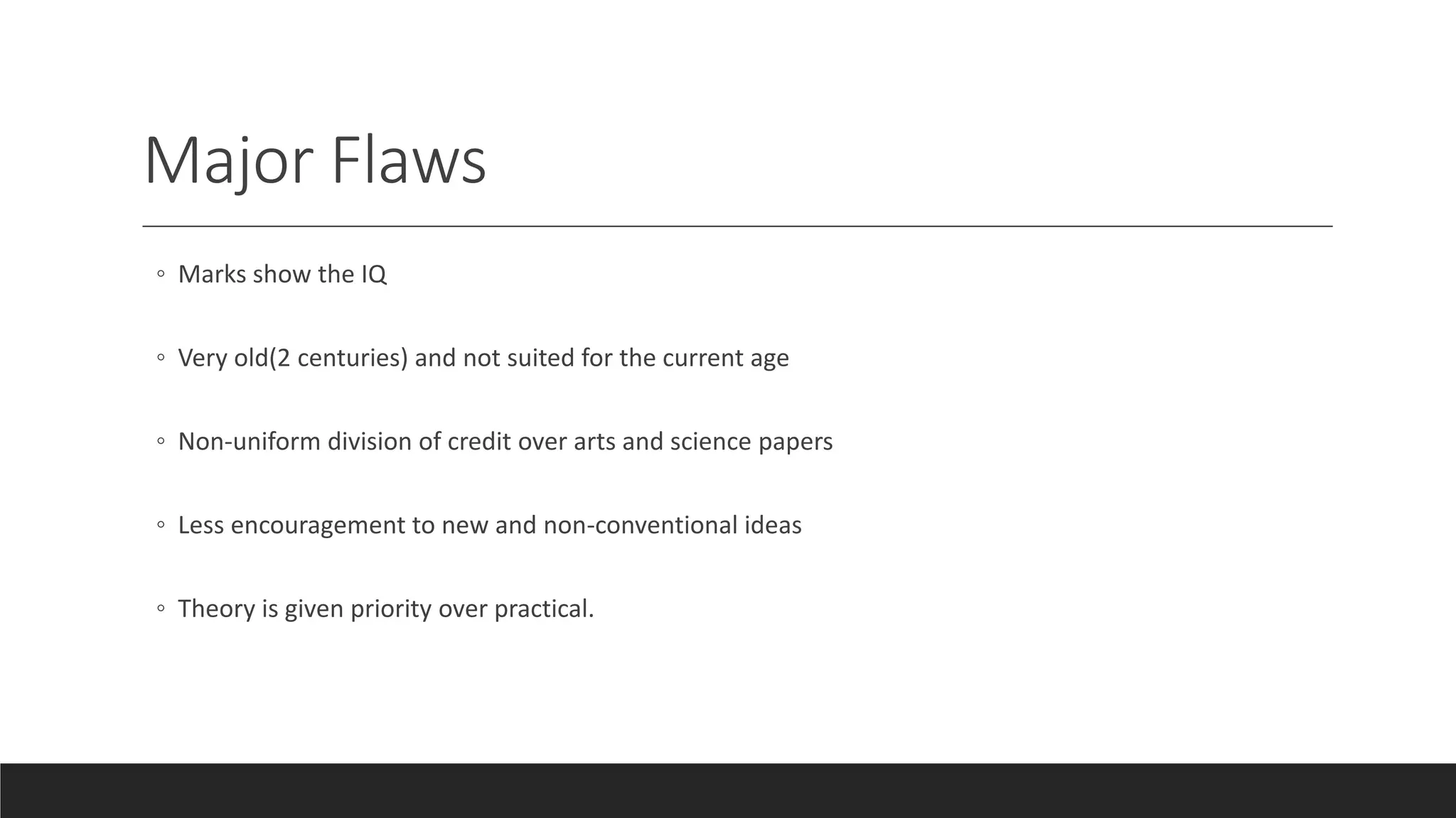 Flaws in education system | PPTX