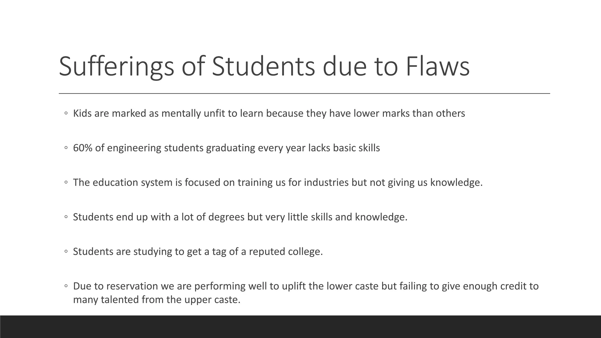 Flaws in education system | PPTX