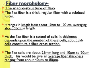 Flax fiber ppt | PPT