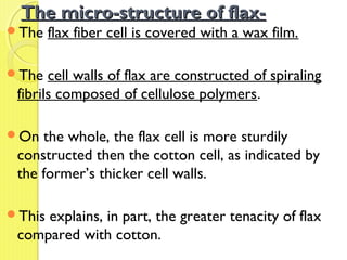 Flax fiber ppt | PPT