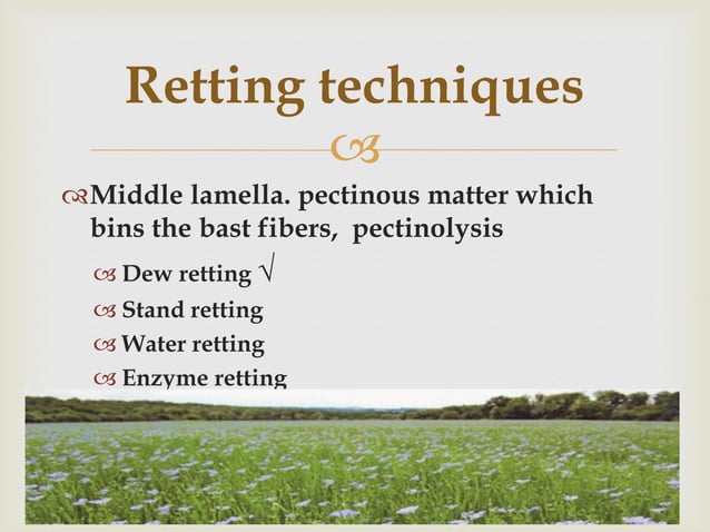 Flax fiber production | PPT