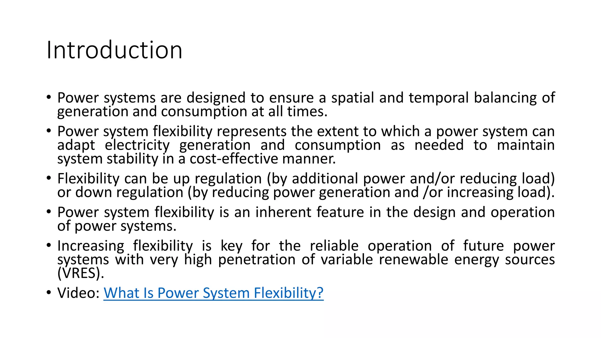 Flexibility of Power System (Sources of flexibility & flexibility ...