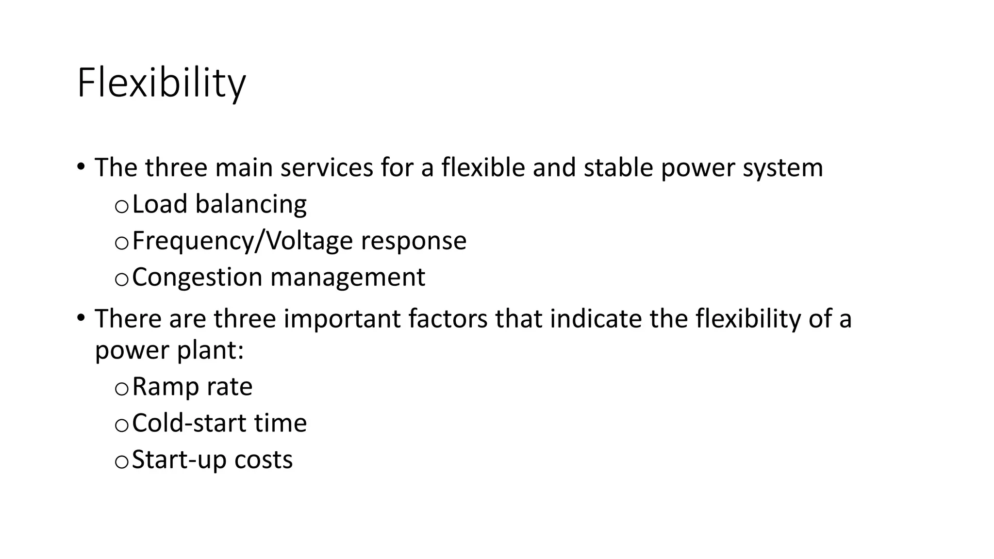 Flexibility of Power System (Sources of flexibility & flexibility ...