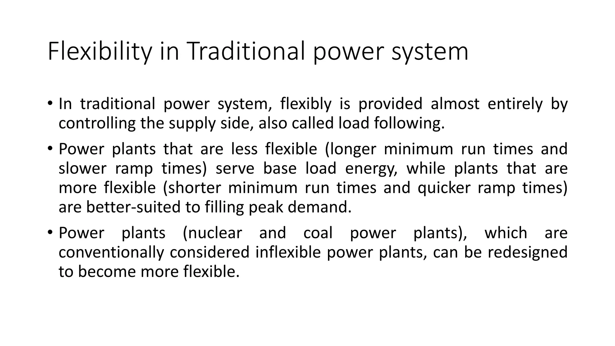 Flexibility of Power System (Sources of flexibility & flexibility ...