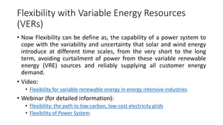 Flexibility of Power System (Sources of flexibility & flexibility markets) | PPTX