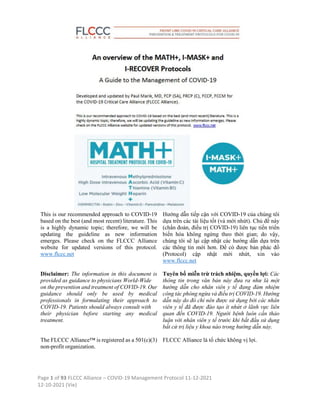 Flccc protocol covid19- eng-vie | PDF