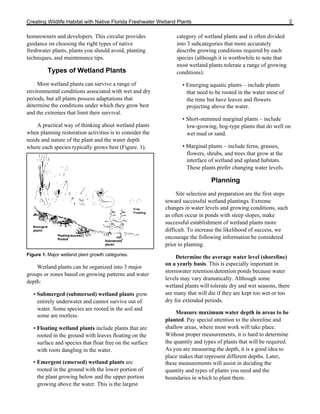 FL: Creating Wildlife Habitat with Native Freshwater Wetland Plants | PDF