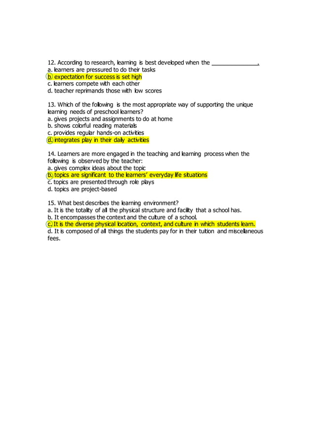 FLCT Chapter 1 Modules.docx | Educational Assessment | Education