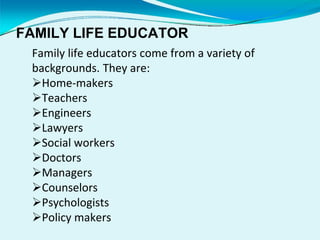 Family Life Education | PPTX
