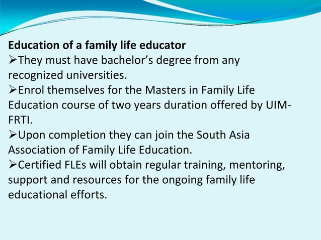 Family Life Education | PPTX