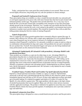 Flea control | PDF