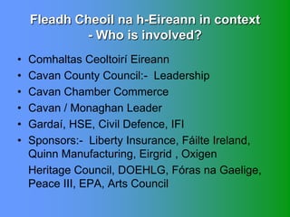 Fleadh Cheoil Cavan, Benefits of Festival v1 | PDF