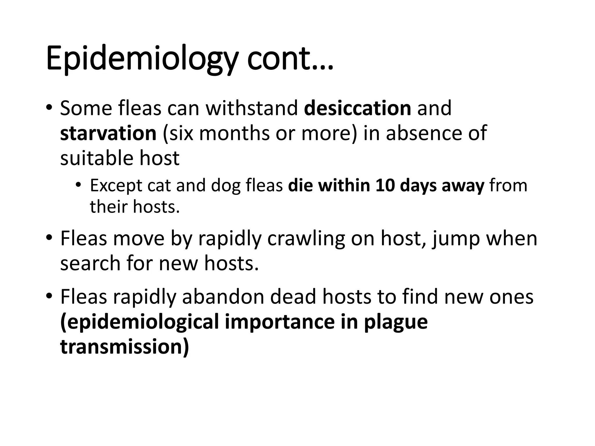 PRESENTATION ON FLEAS MORPHOLOGY, EPIDEMIOLOGY AND MEDICAL IMPORTANCE ...