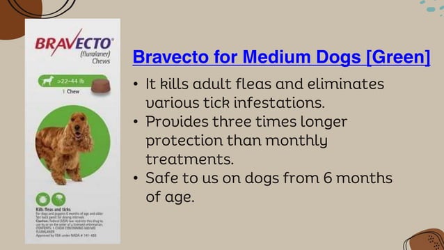 Fleas, Ticks, Heartworms, and Worms Treatment for Medium Dogs | PPTX