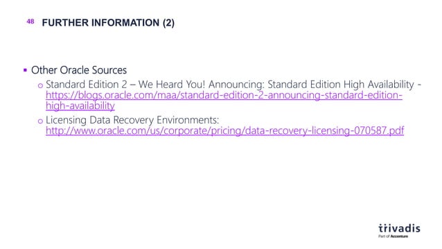 High Availability for Oracle SE2 | PPTX | Databases | Computer Software and Applications