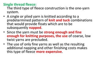 Fleece fabric and its application ..pptx