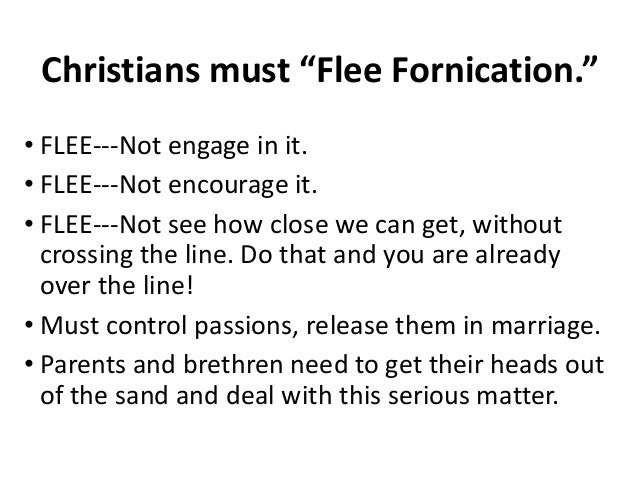 Flee fornication