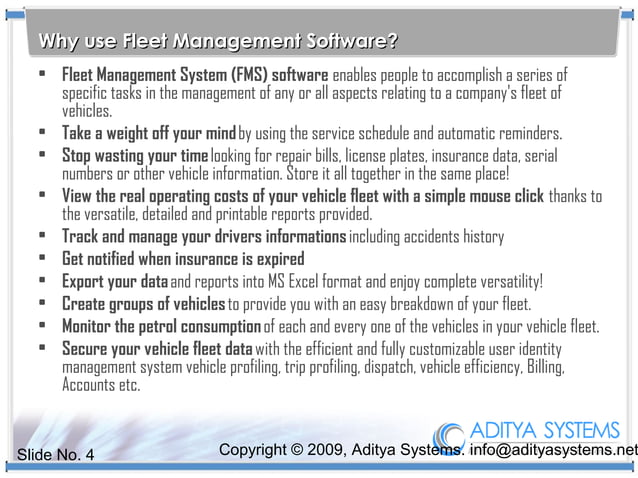 Fleet Management System | PPT