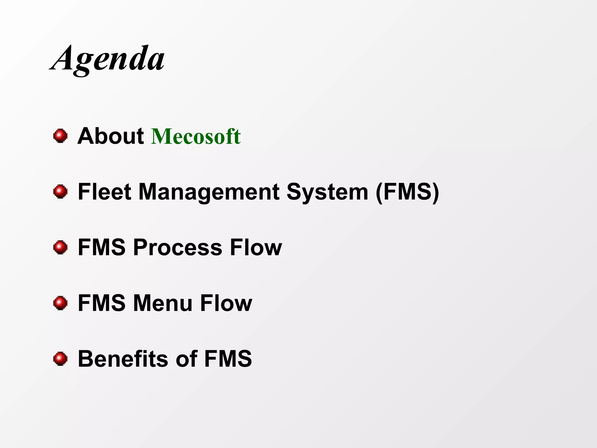 Fleet Management System | PPT