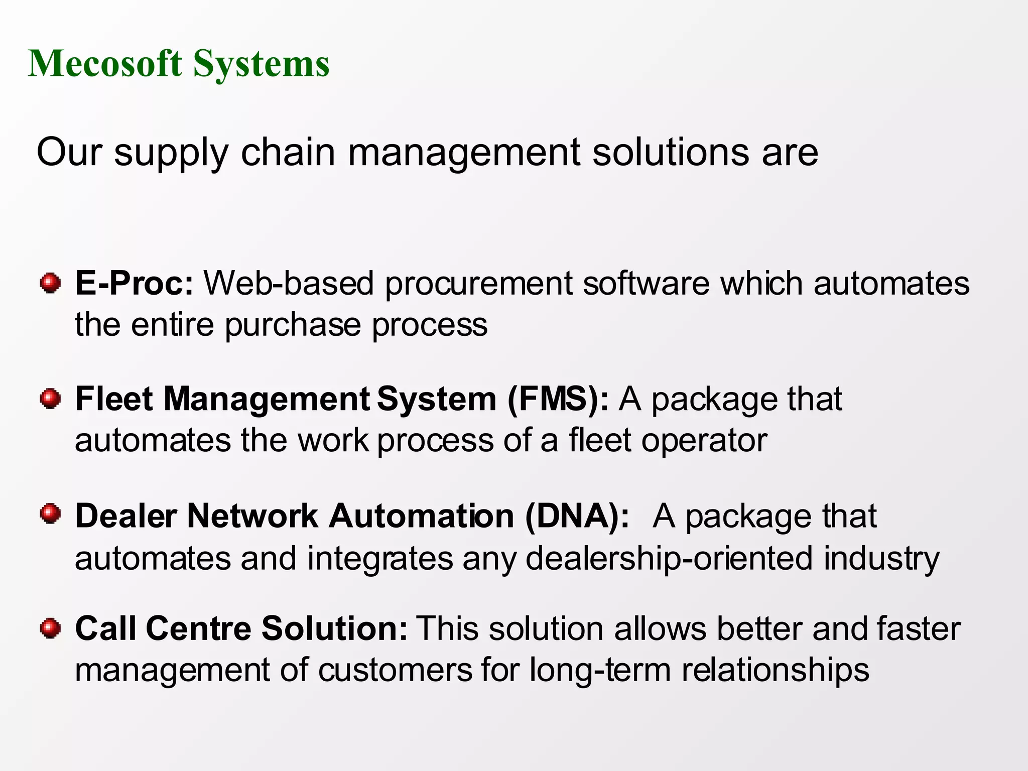 Fleet Management System | PPT