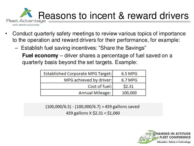 Driver Training, Incentives & Rewards - Class 8 Trucks