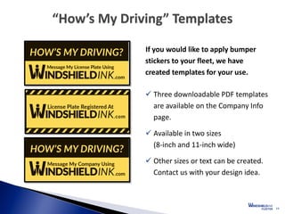 Windshieldink Fleeter User Guide | PDF