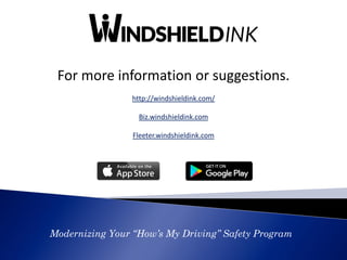 Windshieldink Fleeter User Guide | PDF