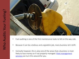 Fleet Fuel Management: Analysis and Reporting | PPT