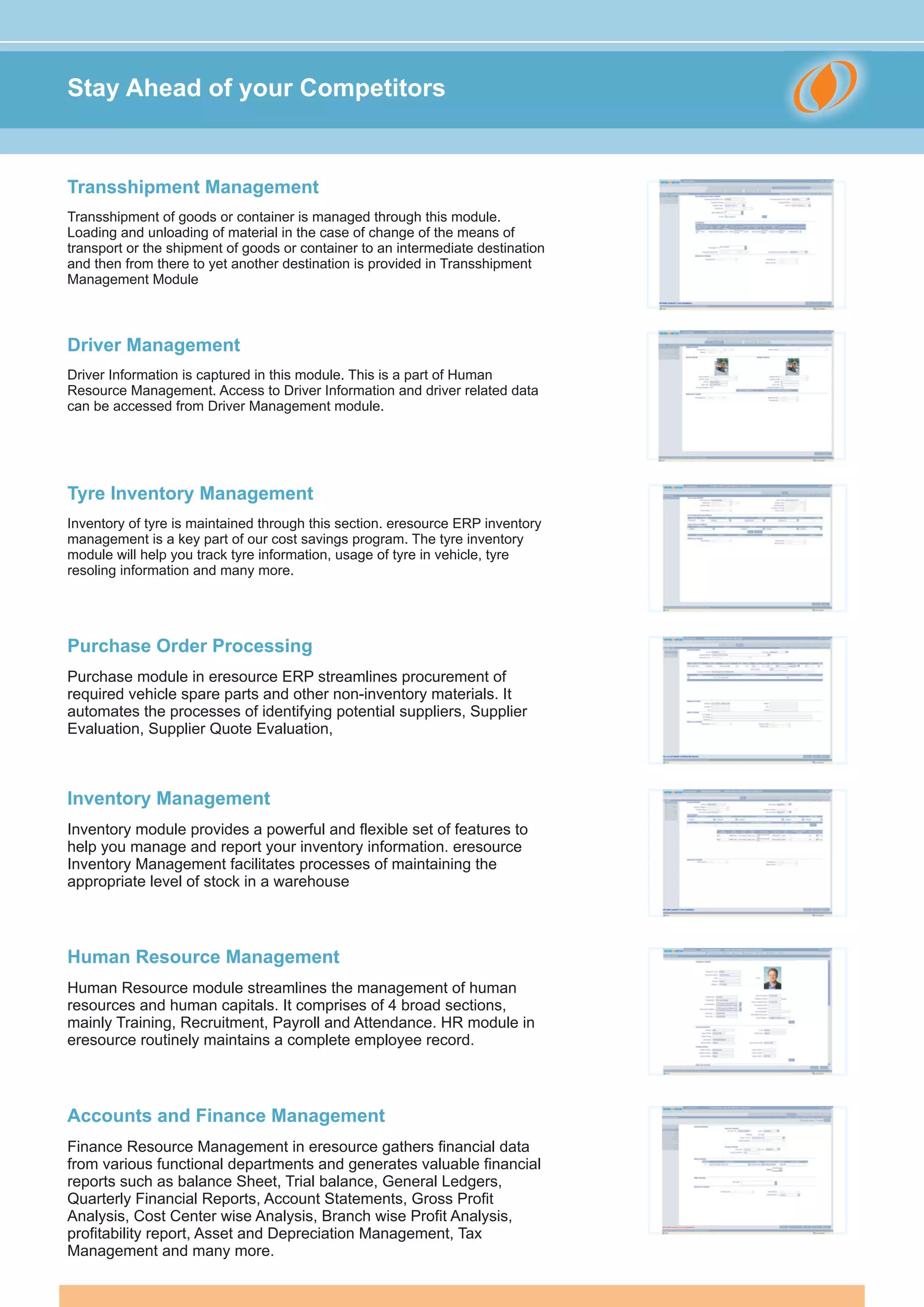 Fleet management erp-brochure | PDF