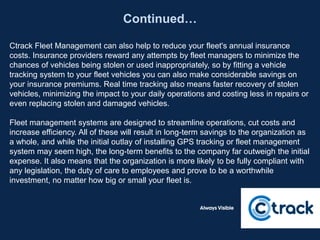 Fleet management and vehicle tracking solutions | PPT