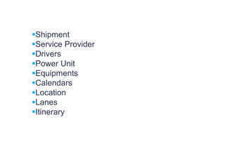 Fleet management in Oracle Transport Management(otm) | PPTX
