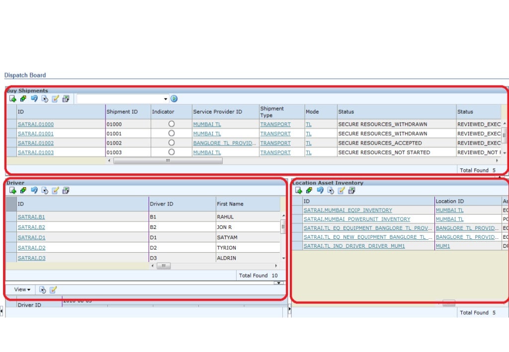 Fleet management in Oracle Transport Management(otm)