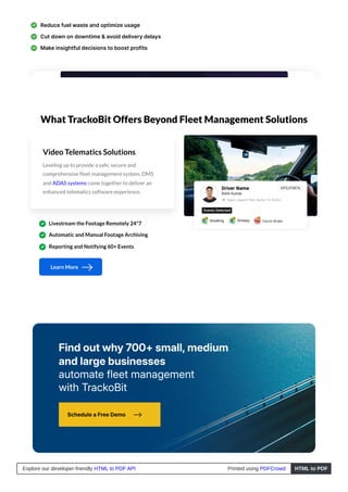 Fleet Management Software | Track Live Location & Routes | PDF