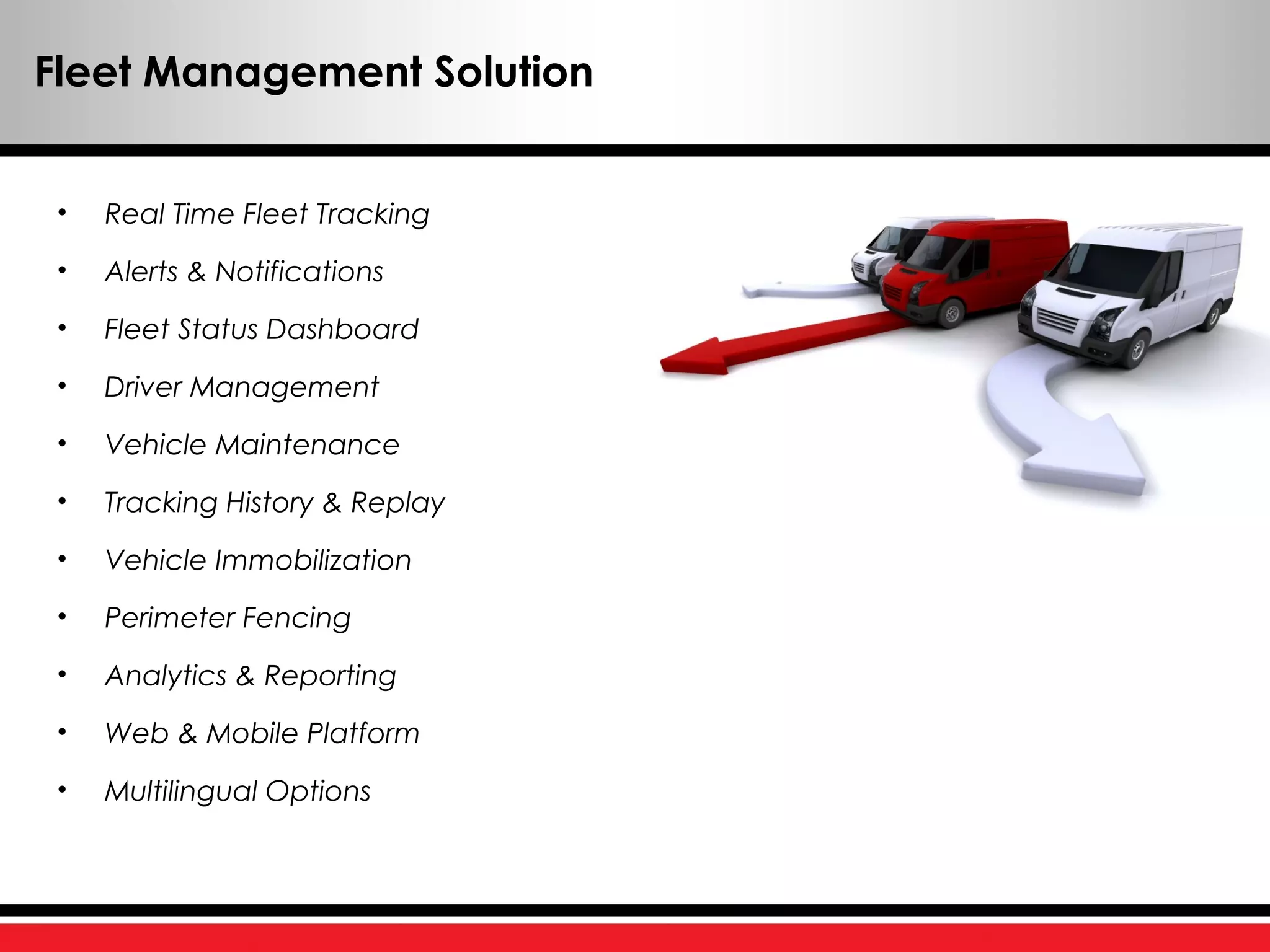 Fleet management solution (with demo screenshots) | PPT