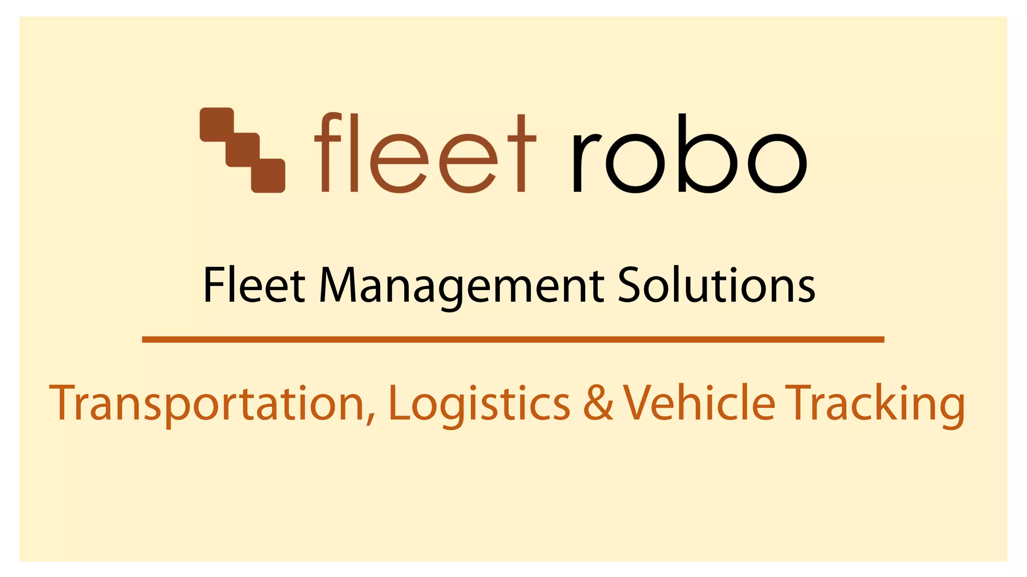 Fleet Management Solutions - Fleet Robo | PDF | Automotive