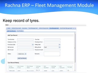 Rachna Fleet Management System | PPT