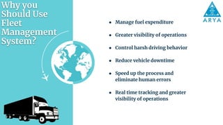 Importance of Fleet management system | PPTX | Automotive Industry ...