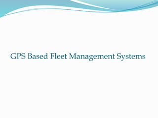 Introduction to Bus fleet management system implementation | PPTX