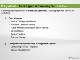 Fleet Management & Tracking System | PPT