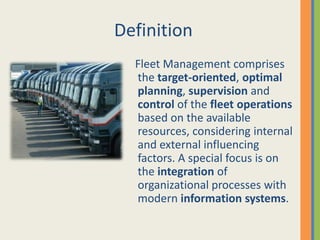 Fleet Management | PPTX
