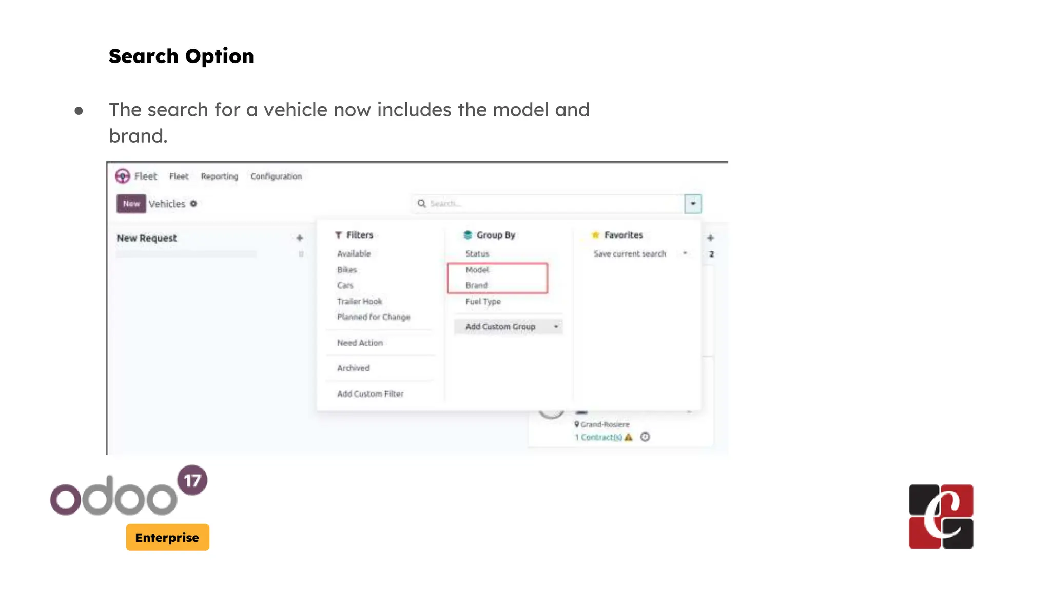 What are the new features in the Fleet Odoo 17 | PPT