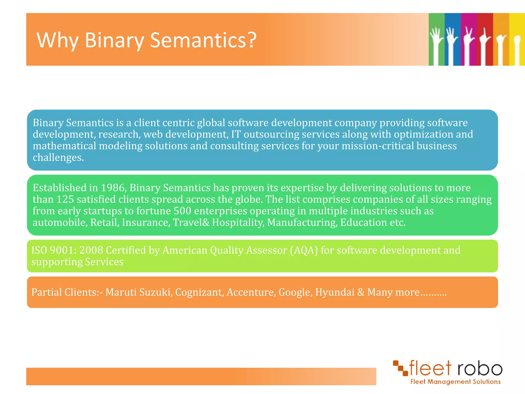 Real Time Vehicle Tracking Software Solutions | PPTX